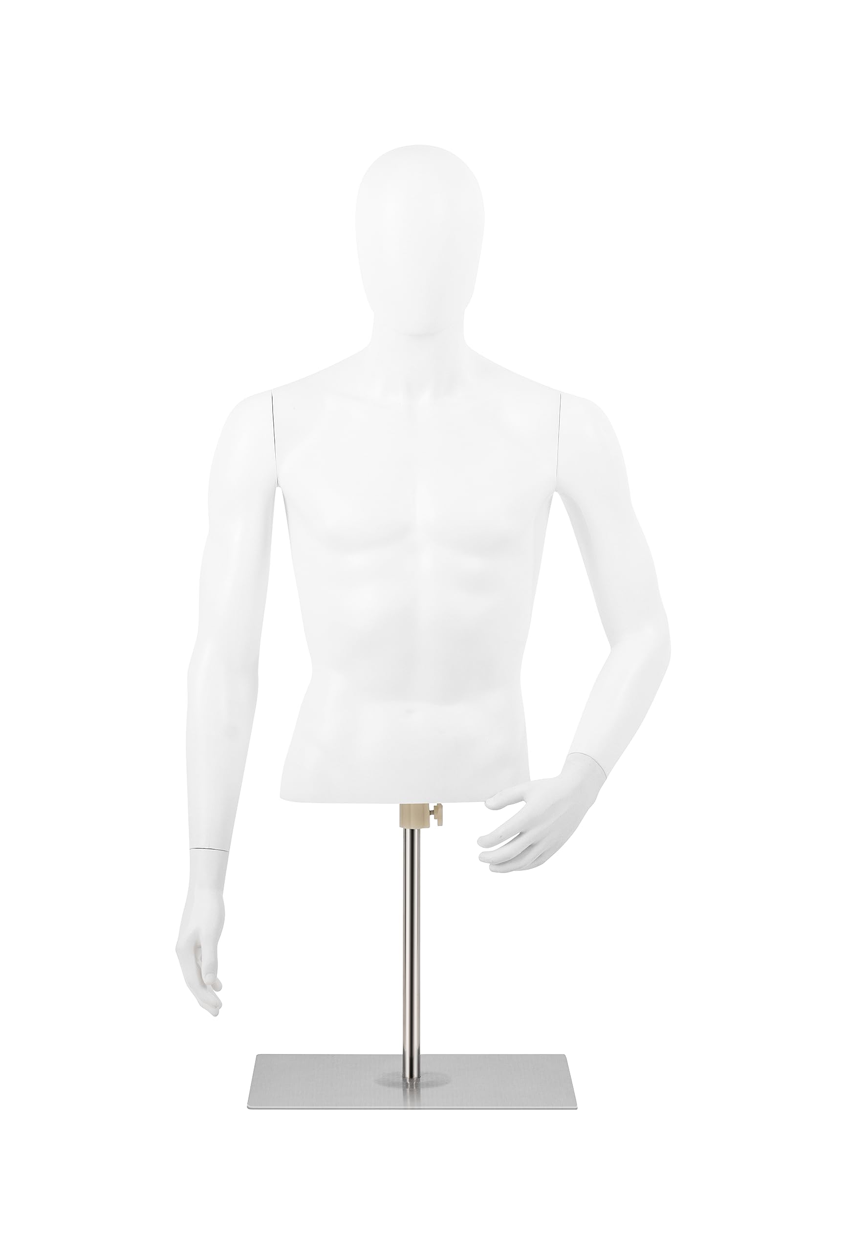 Buy DRDINGRUI Male Mannequin,Adjustable Height Man Torso,Detachable ...