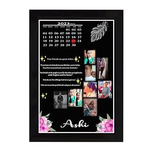 YPS Customized Photo Frames with Birthday Month Calendar or Custom ...