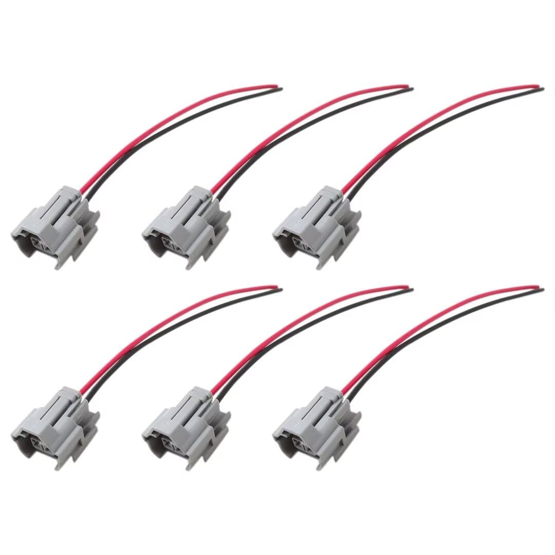 Amazon.com: 6x High Impedance Female Fuel Injector Connector Electrical ...