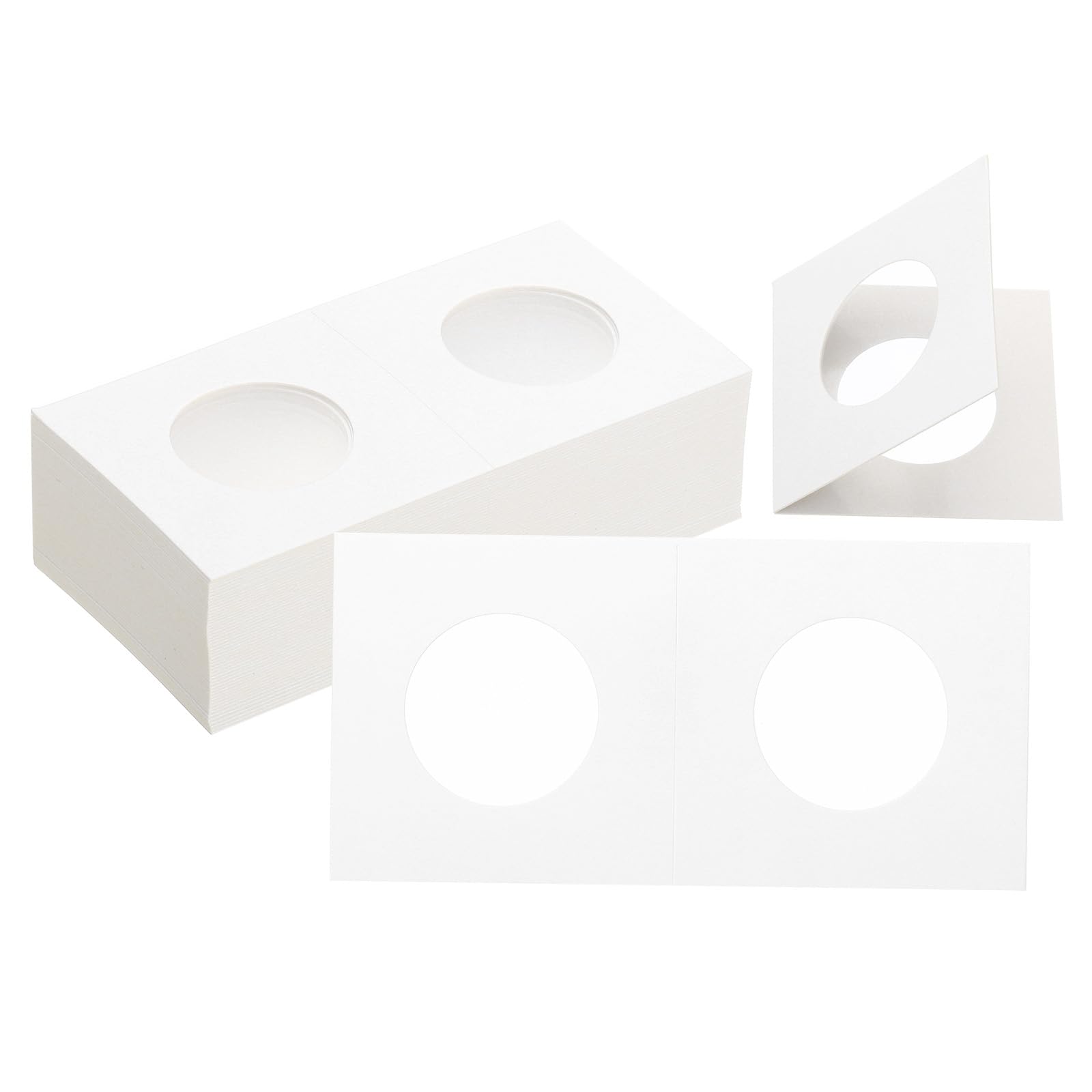 Amazon.com : PATIKIL 2 x 2 Coin Flips, 100 Pack 27.5mm Cardboard Coin ...