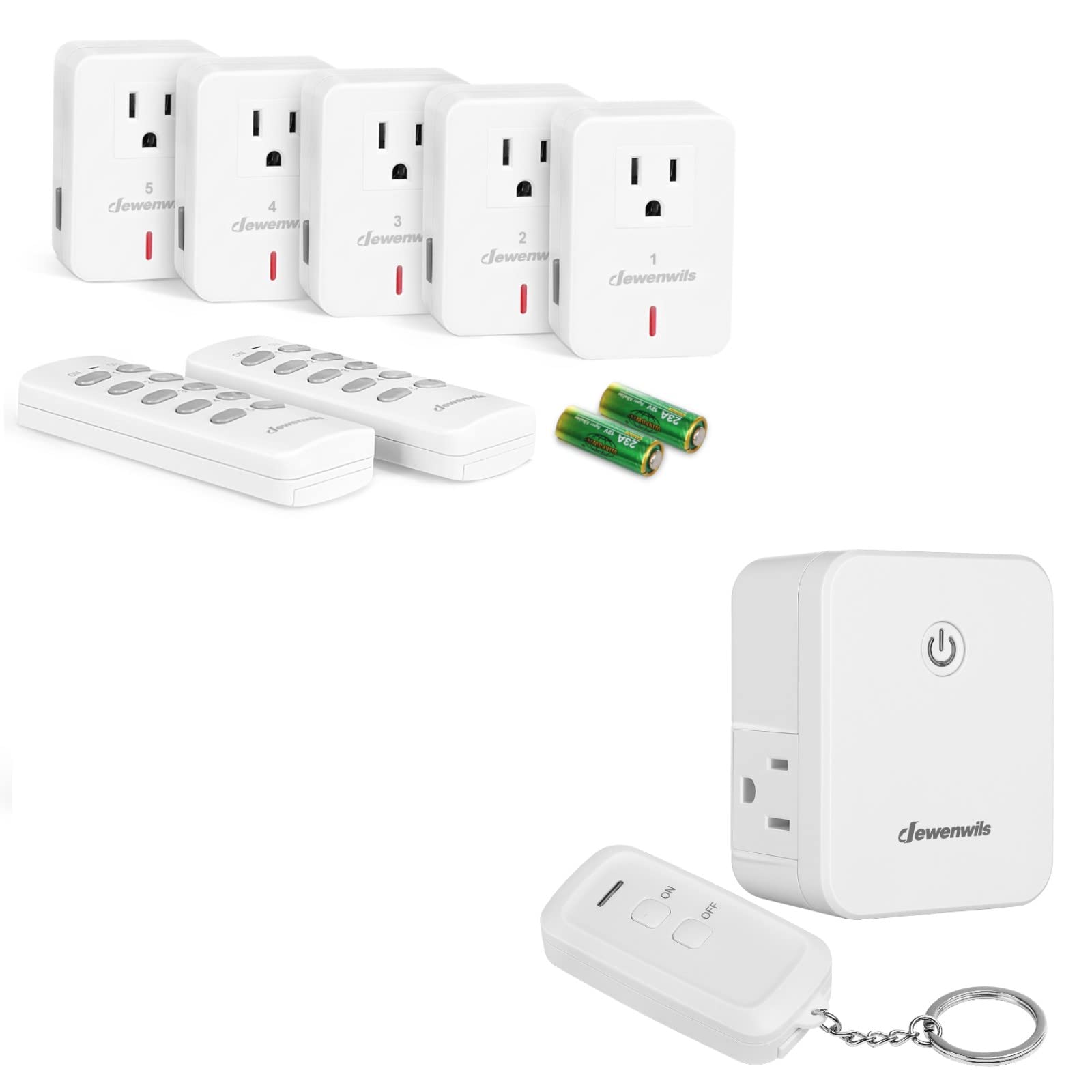 DEWENWILS Remote Control Outlet Plug Wireless On Off Power Switch ...