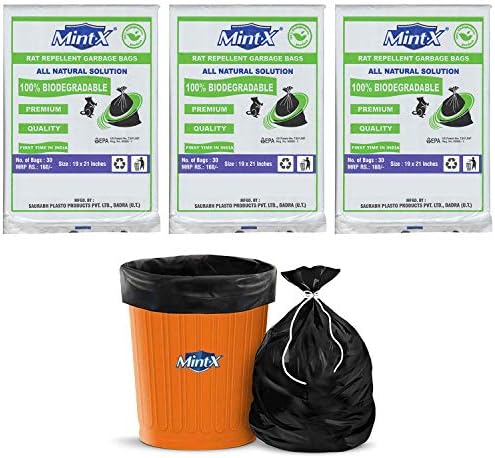 HiCare Bincare Pest Repellent Biodegradable 120 Garbage Bags - Medium ...