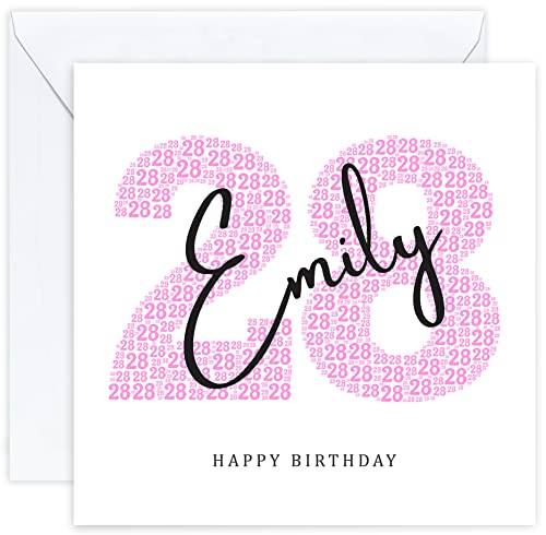 Personalised 28th Birthday Card - Twenty Eighth Birthday Card for ...