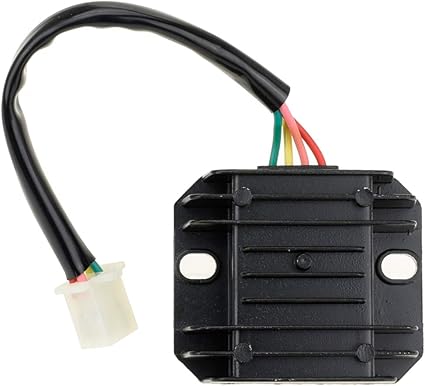 Amazon.com: HIAORS 4 Pin Wire 12V Voltage Regulator Rectifier Female ...