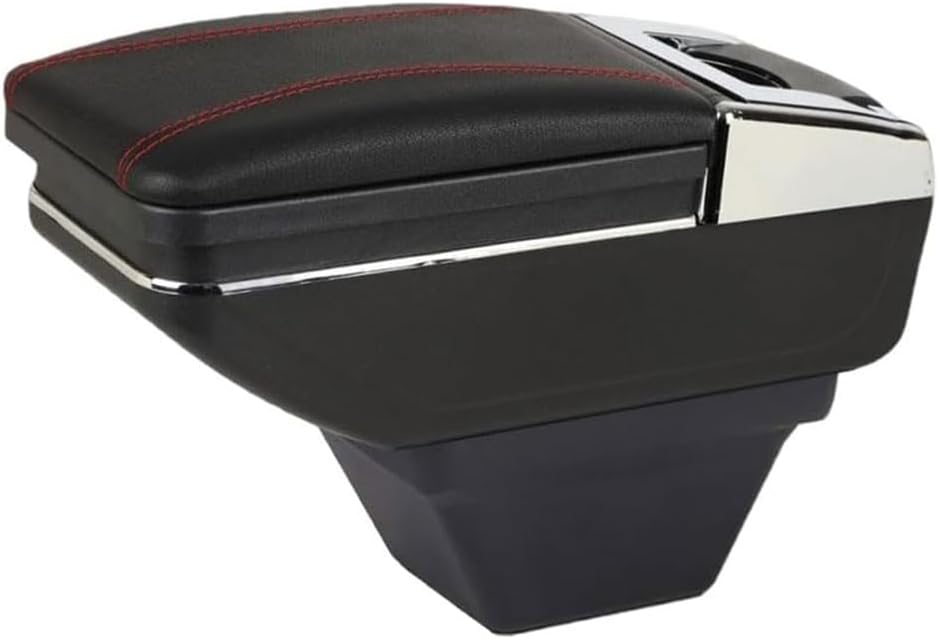 Car Armrest Organizer Storage Box Universal Center Console Black ...