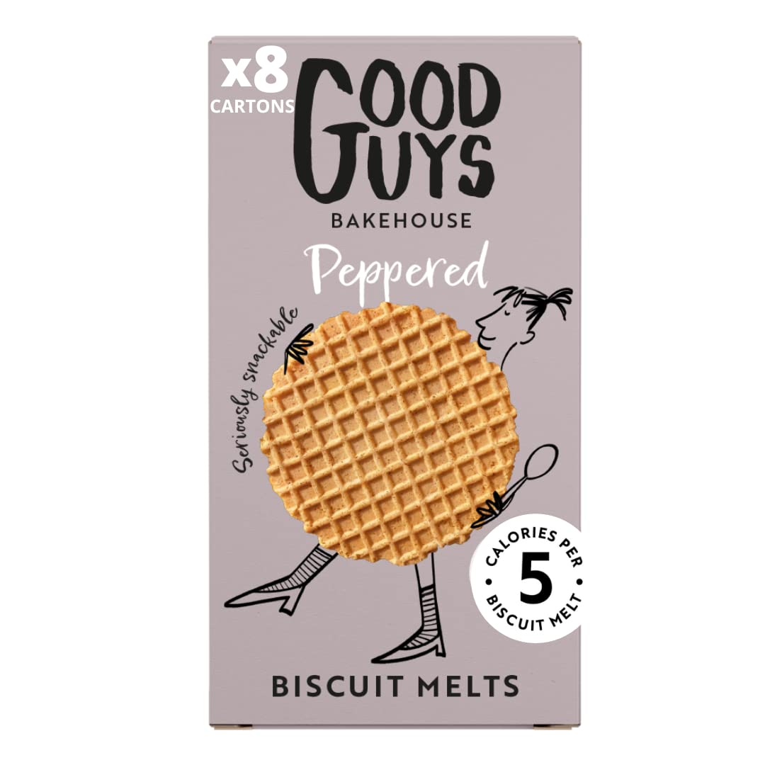 Good Guys Black Pepper Crackers 8xPacks. Tasty, Melty, 50% less fat ...