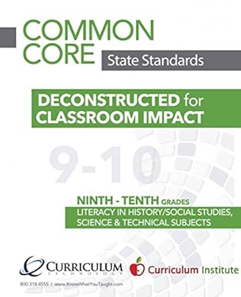 Amazon.com: Common Core Deconstructed Standards Literacy for 9th and ...