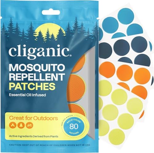 Amazon.com: Cliganic Mosquito Repellent Stickers (80 Pack) - Patches ...