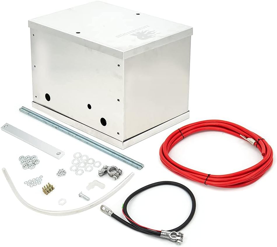 Amazon.com: CNRAQR Complete Aluminum Battery Box Relocation Kit ...