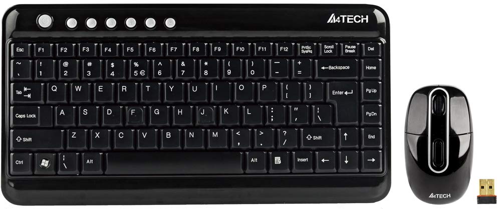 Buy Keyboard and mouse combo, A4tech 2.4G Vtrack USB wireless mouse and ...