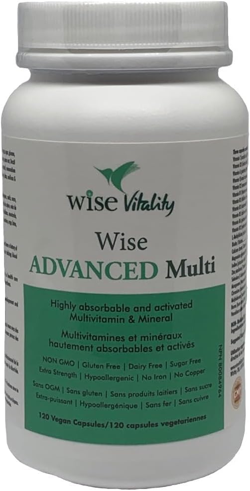 Amazon.com: Wise Vitality Advanced Multi Vitamin Supplement 120 ...