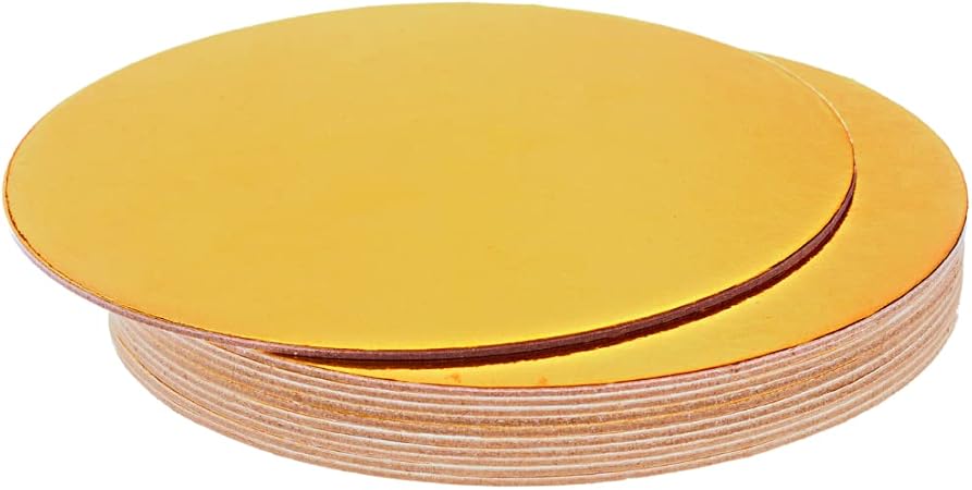 Amazon.com: Rendibly 30 Pack Cake Boards - 4 Inch Round Gold Grease ...