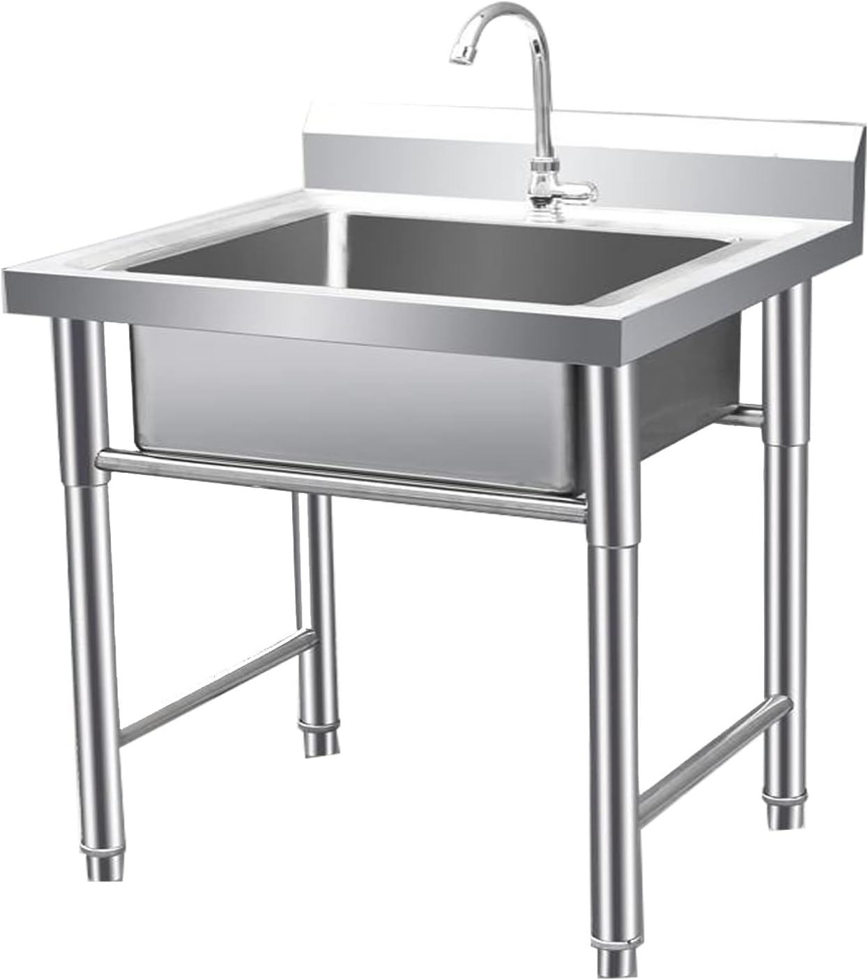 Amazon.com: Free Standing Sink, Stainless Steel Prep Utility Sink ...
