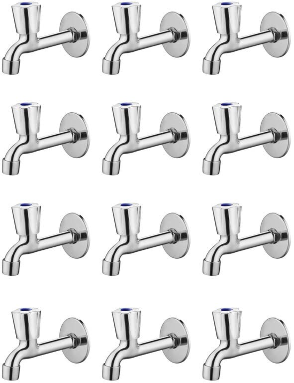 Spazio Stainless Steel Crown Collection Long Body Taps (Pack of 12) for ...