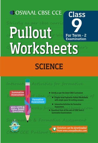 Oswaal CBSE CCE Pullout Worksheet for Class 9 (Term II) Science : Panel ...