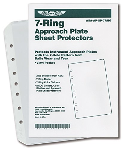 Snapklik.com : 7-Ring Approach Plate Sheet Protectors Asa-ap-sp-7rng