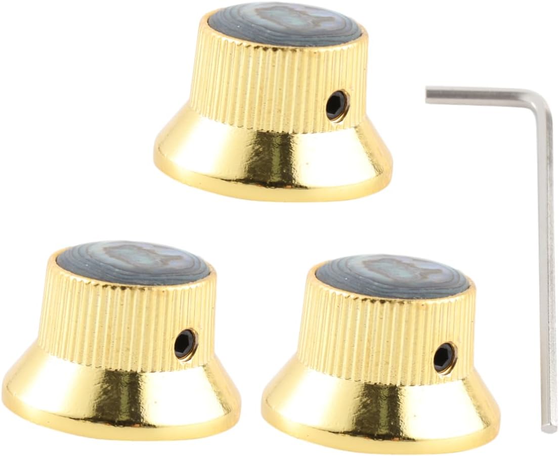 Amazon.co.jp: ERINGOGO 3 gold knob guitar knob electric guitar ...