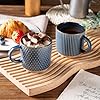 Amazon.com: GBHOME 8OZ Stackable Coffee Mugs, Ceramic Coffee Mugs with ...