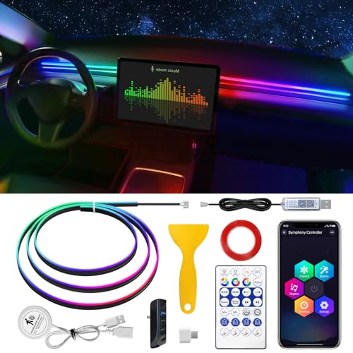 Snapklik.com : Tesla Model 3/Y Dreamcolor Acrylic Interior Car LED ...