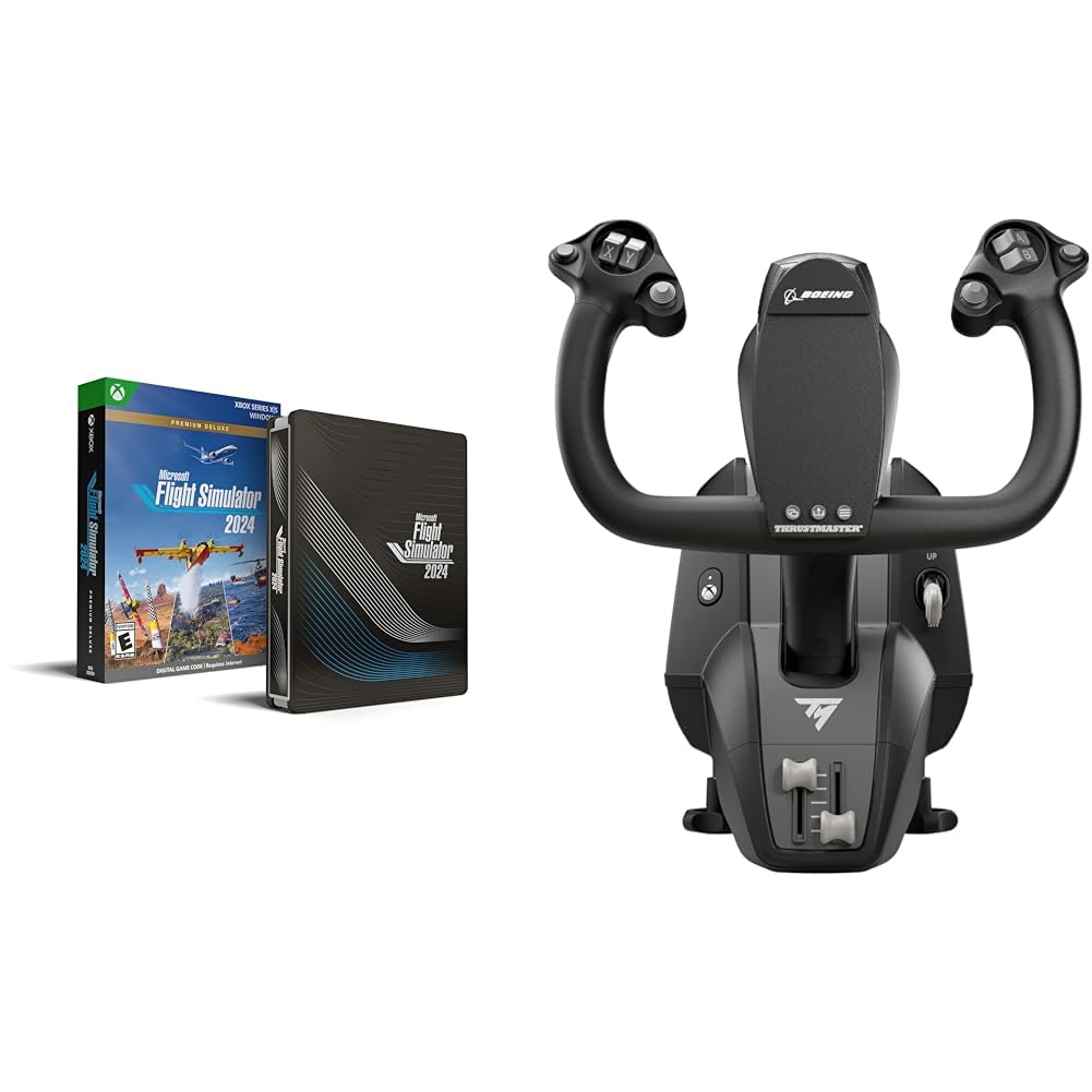 Amazon.com: Thrustmaster / Microsoft XBOX Flight Boeing bundle w ...