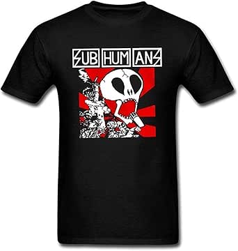 Amazon.com: Men's Subhumans Custom Cool Tee Shirts Size XL Black ...