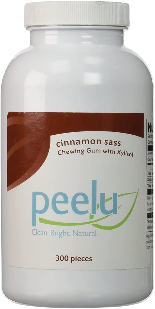 Amazon.com : The Peelu Co. Chewing Gum, Cinnamon Sass, 300-Count ...