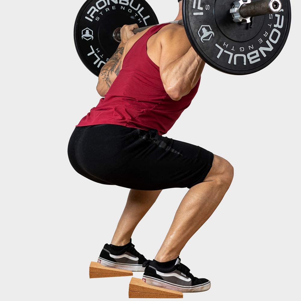 Kobo 3 Pcs Cork Squat Wedge Block Adjustable Non Slip Squat Ramp 4 ...