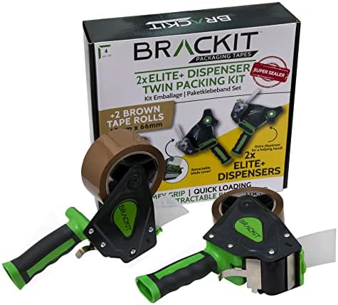 Bracket Tape Gun, Pack of 6 Clear Rolls 48mm x 66m Strong Heavy Duty ...