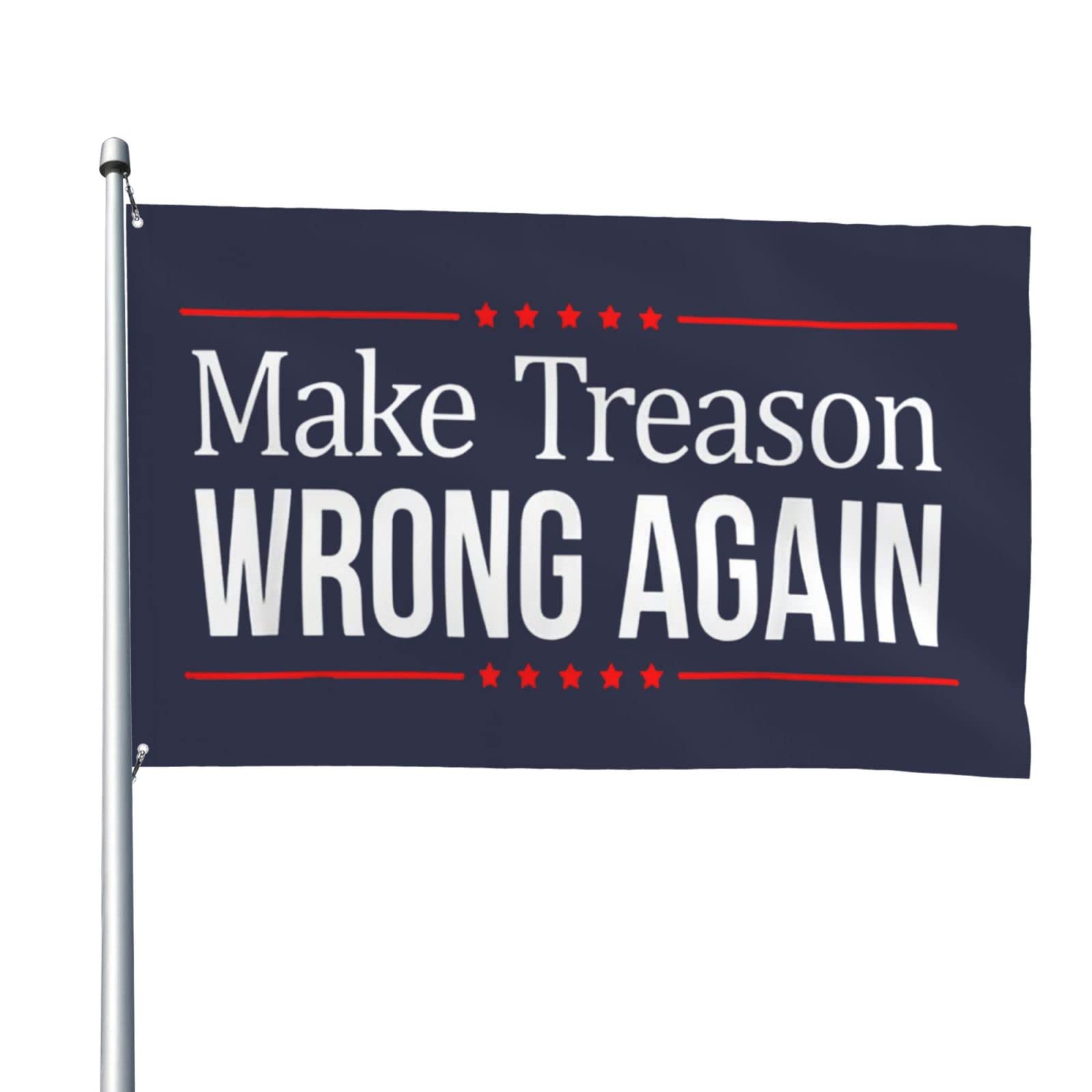 Amazon.com : Make Treason Wrong Again Flag Resist Racism Anti-Trump ...