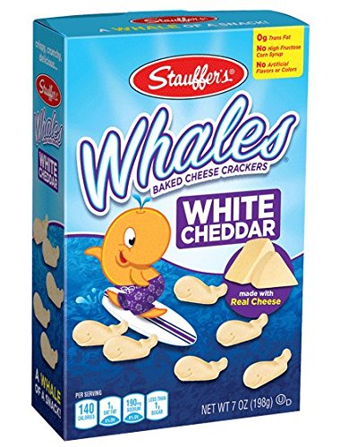 Amazon.com: Stauffer's White Cheddar Whales Baked Cheese Crackers 7 Oz ...