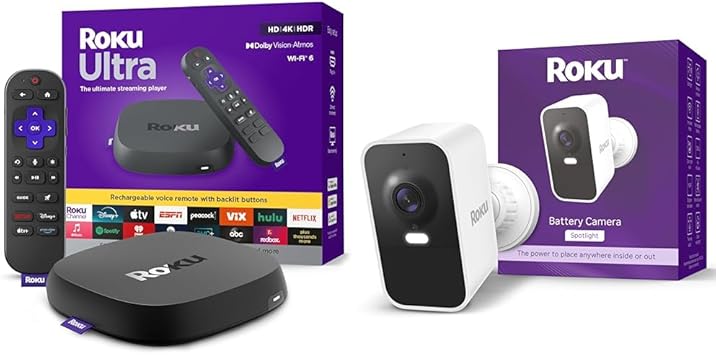 Amazon.com: Bundle of Roku Ultra - Ultimate Streaming Player - 4K ...
