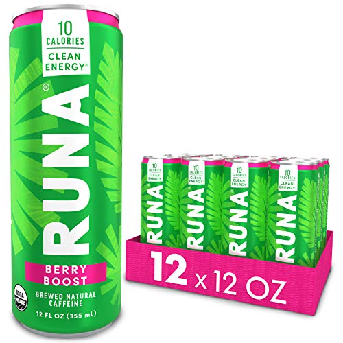Organic Clean Energy Drink by RUNA, Berry Boost | Refreshing Tea Taste ...