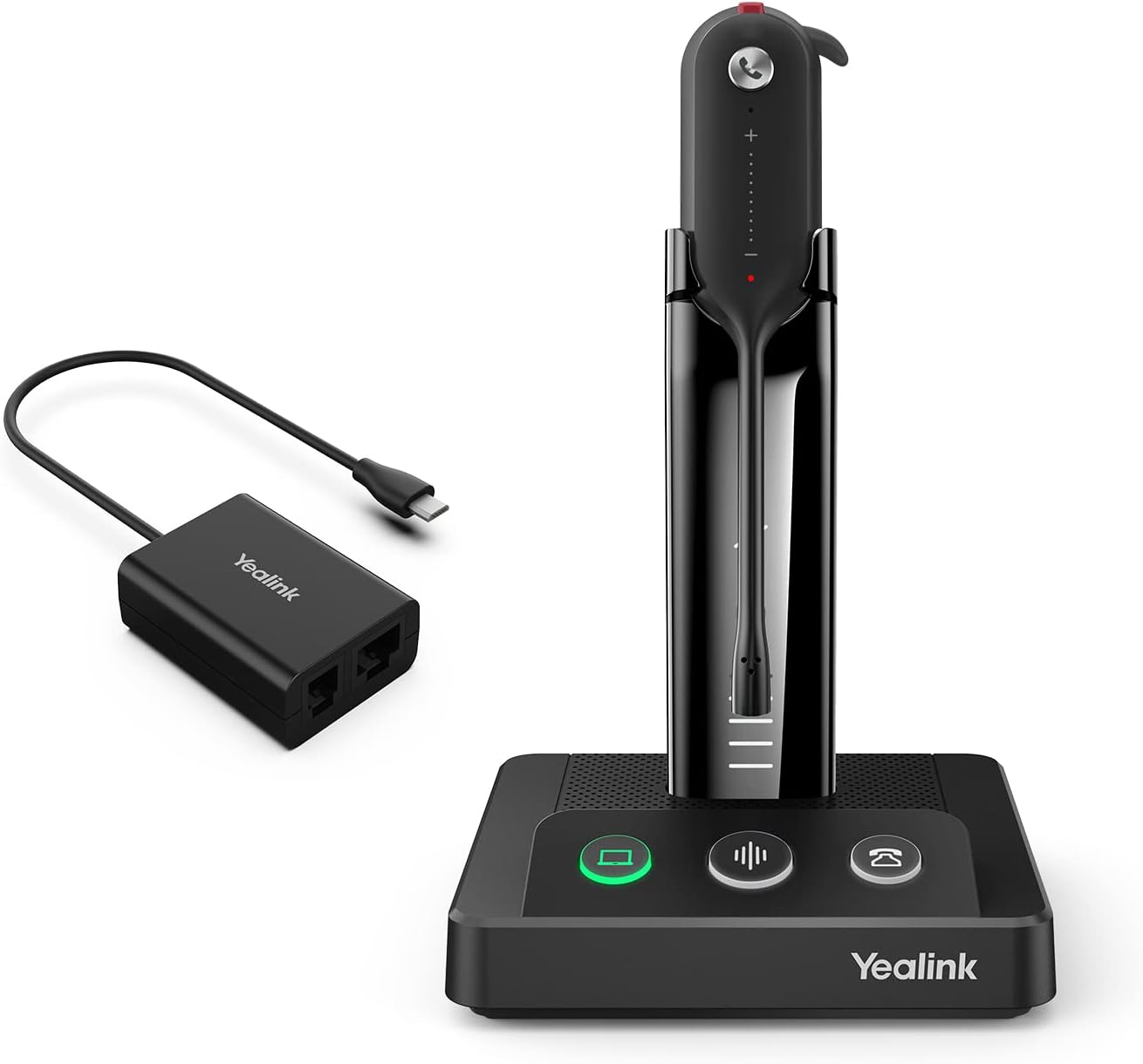 Amazon.com: Yealink WH63 Wireless Headset DECT with EHS60 Adapter Teams ...