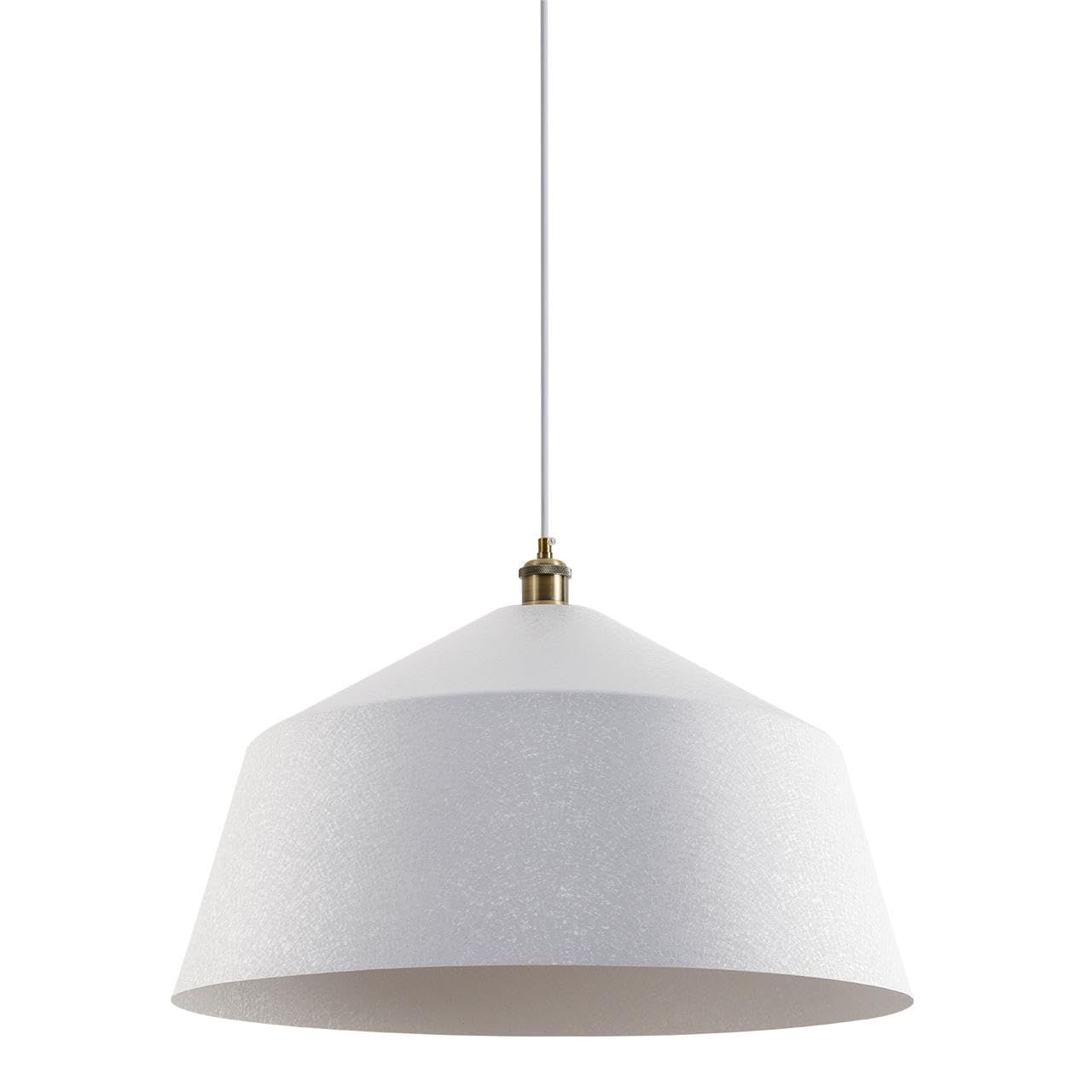 SONBORI Farmhouse large white pendant light, 22-inch ice pattern ...