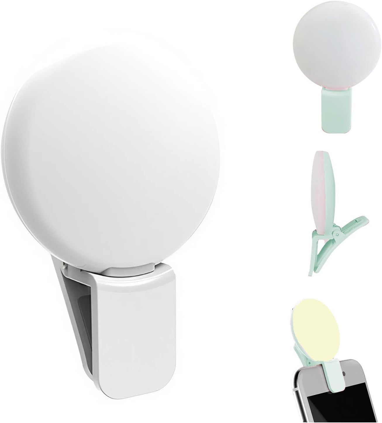 Amazon.com: RCGYUTI Portable Selfie Ring Light, 2'' LED Circle Light ...