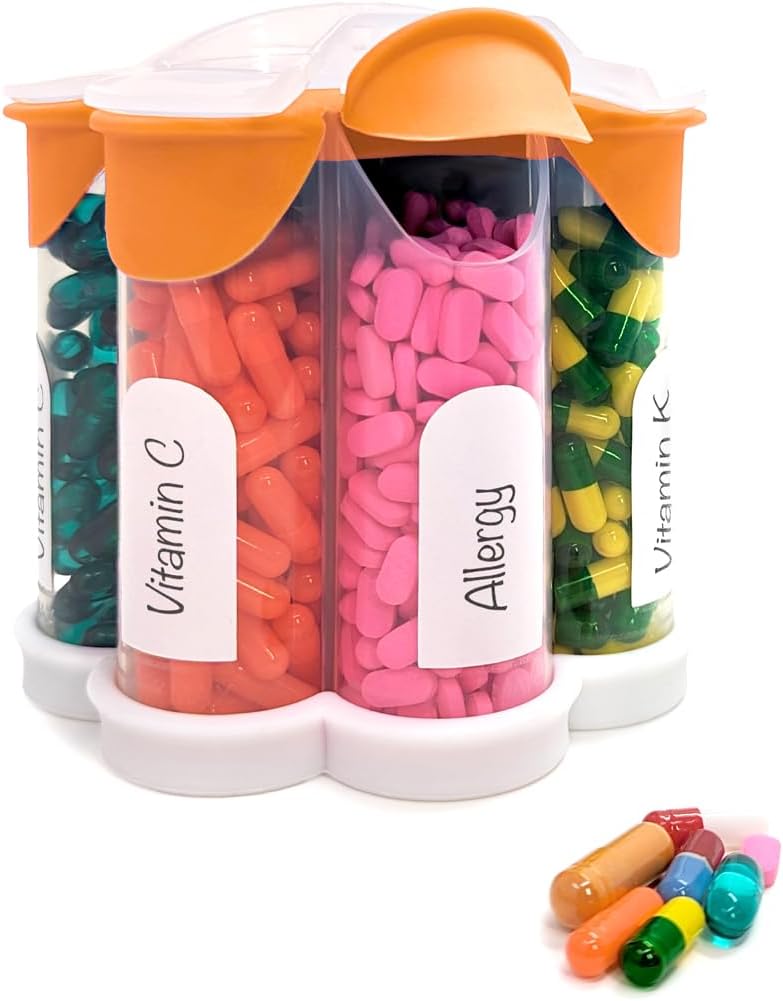 Amazon.com: Extra Large Supplement Organizer,Betife Daily Weekly Pill ...