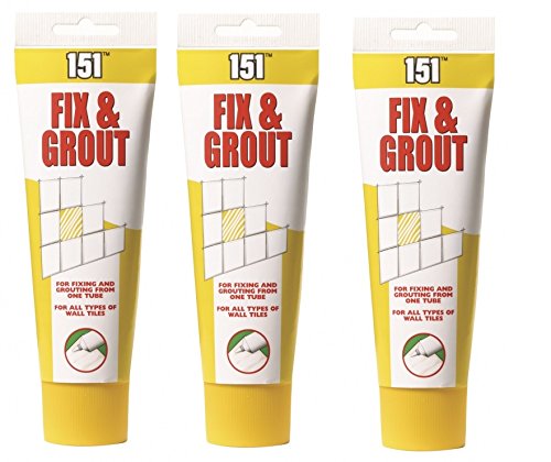 3 x Fix & Grout Fixing And Grouting Floor Wall Tiles Wood - 180ML ...