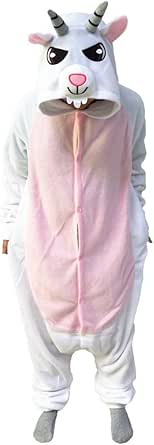 Amazon.com: WOTOGOLD Animal Cosplay Costume Goat Unisex Adult Pajamas ...