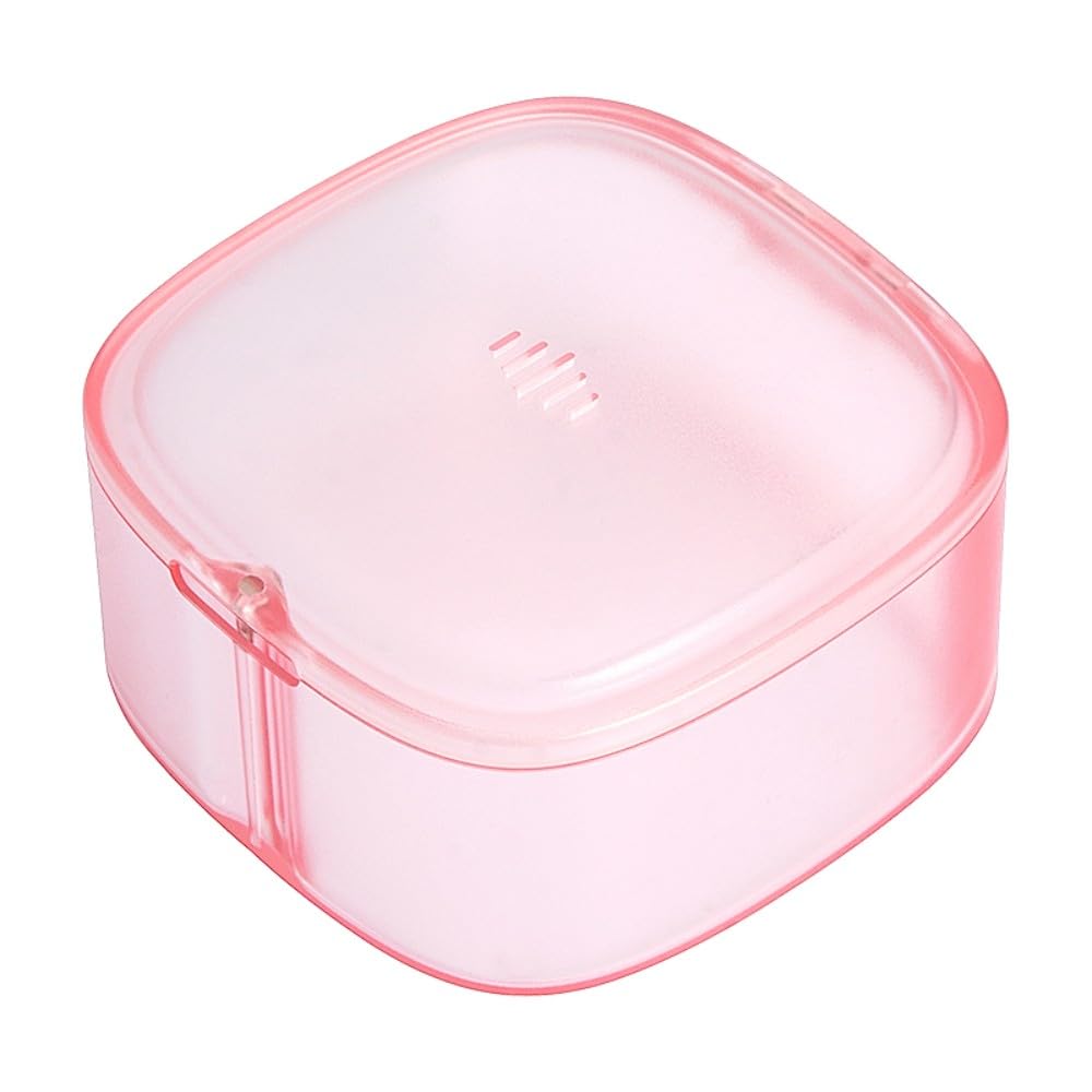 Amazon.com : Transparent Denture Soaking Cup, Pretty Denture Bath Case ...