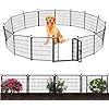 Amazon.com : ADAVIN 32 in(H) Garden Fence with Low Threshold Door, 12 ...