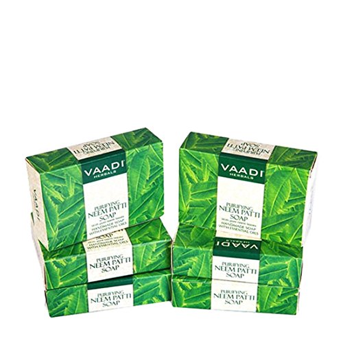 Buy Vaadi Super Value Pack of 6 Neem Patti Soap - Contains Pure Neem ...