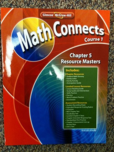 Amazon.co.jp: Glencoe McGraw-Hill Math Connects Course 1 Chapter 5 Resource Masters ISBN ...