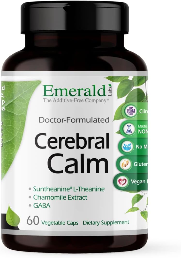Amazon.com: Emerald Labs Cerebral Calm - Brain Health Supplement with GABA, Albion Magnesium ...