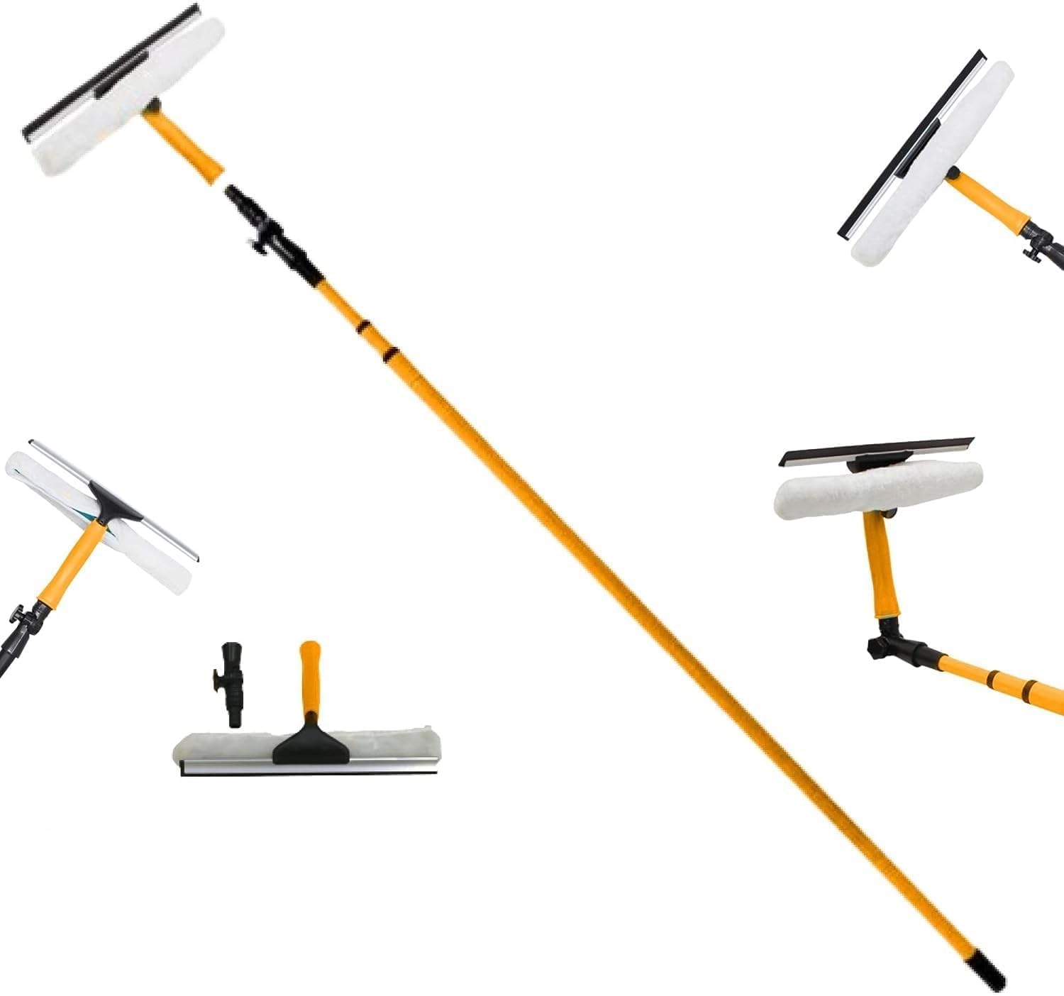 Leifheit Window Cleaner with Brush and Squeegee and Click System ...