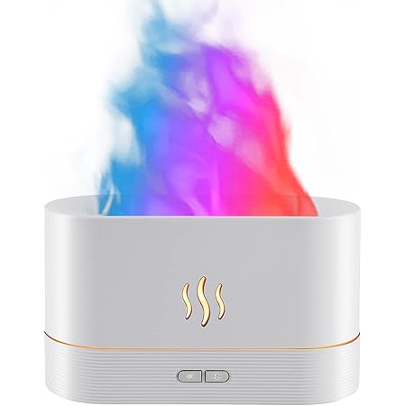 Amazon.com: PLUWEL RGB Flame Aroma Diffuser Humidifier-7 Colors ...