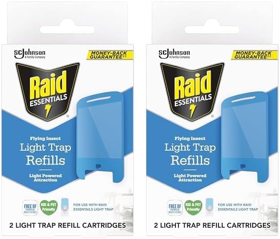 Amazon.com: Raid Essentials Flying Insect Light Trap Refills, 2 Light ...