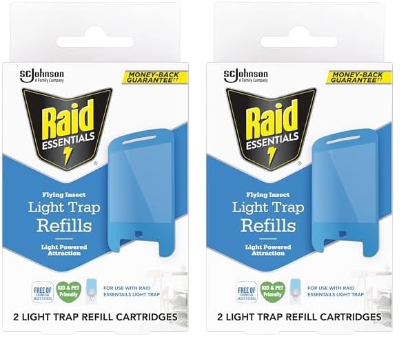 Amazon.com: Raid Essentials Flying Insect Light Trap Refills, 2 Light ...