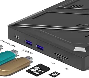 Amazon.co.jp: 多機能外付けモバイルドライブデスクトップノートパソコン汎用USB/Type-c/SD/TFカードリーダー書き込む (G28) : パソコン・周辺機器