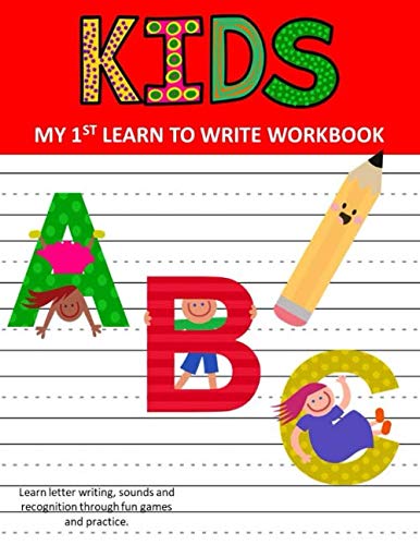 My 1st Learn to Write Workbook: Kids Handwriting Practice // Alphabet ...