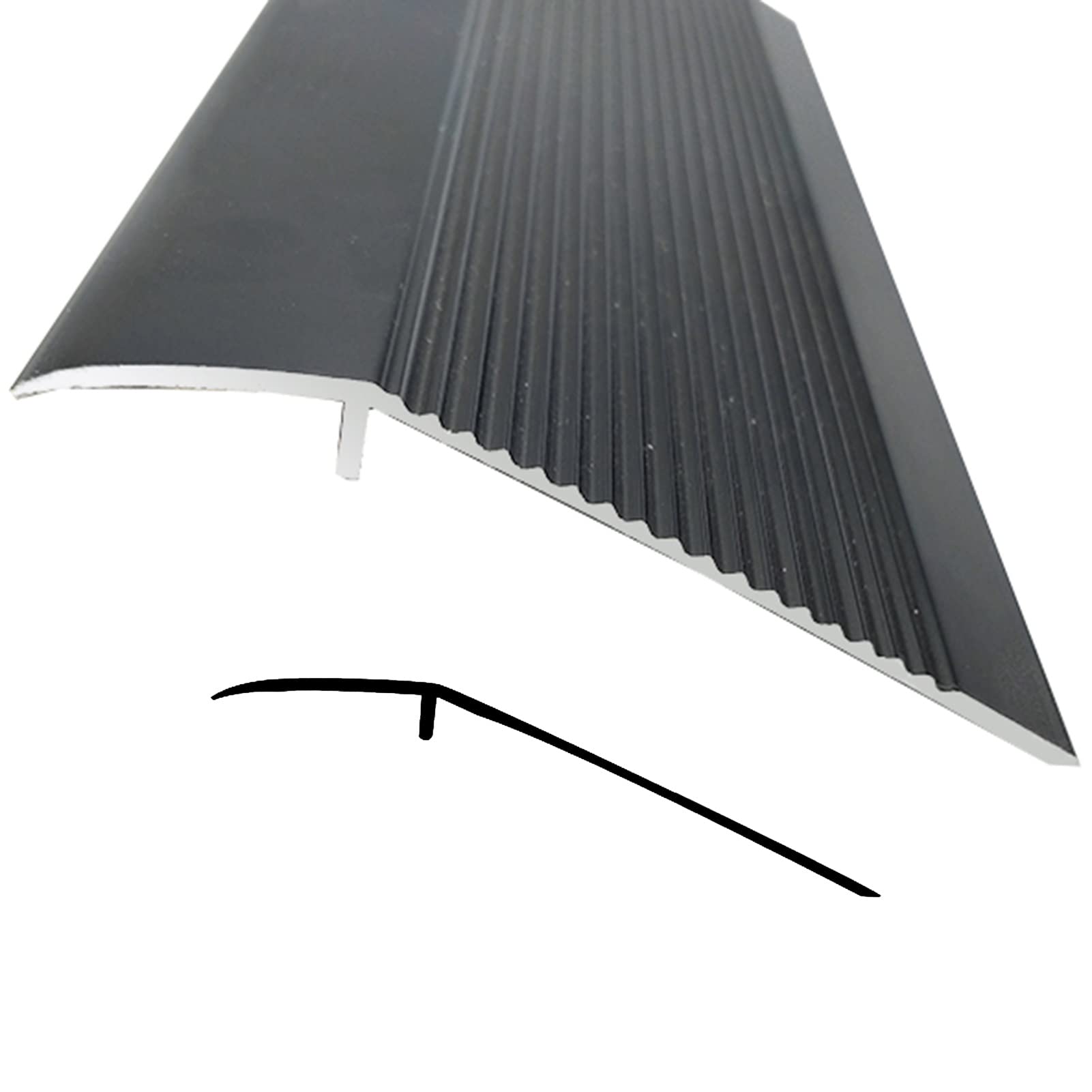 Buy Threshold Strip Arc Metal Transition Strips Floor, Wood to Tile ...